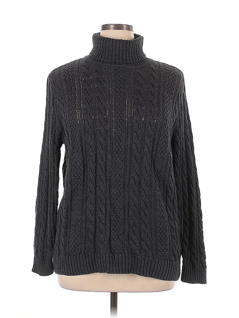 Jeanne Pierre Gray Turtleneck Sweater Size XL - 36% off | ThredUp