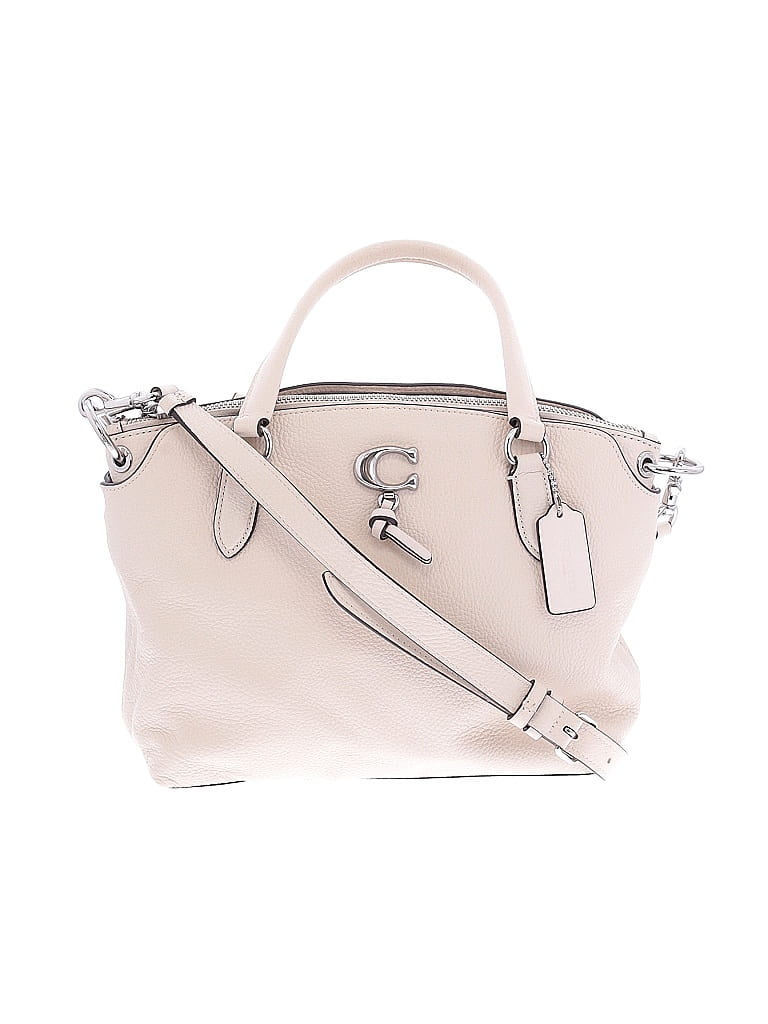 Coach Factory Ivory Leather Satchel One size - 62% off | ThredUp