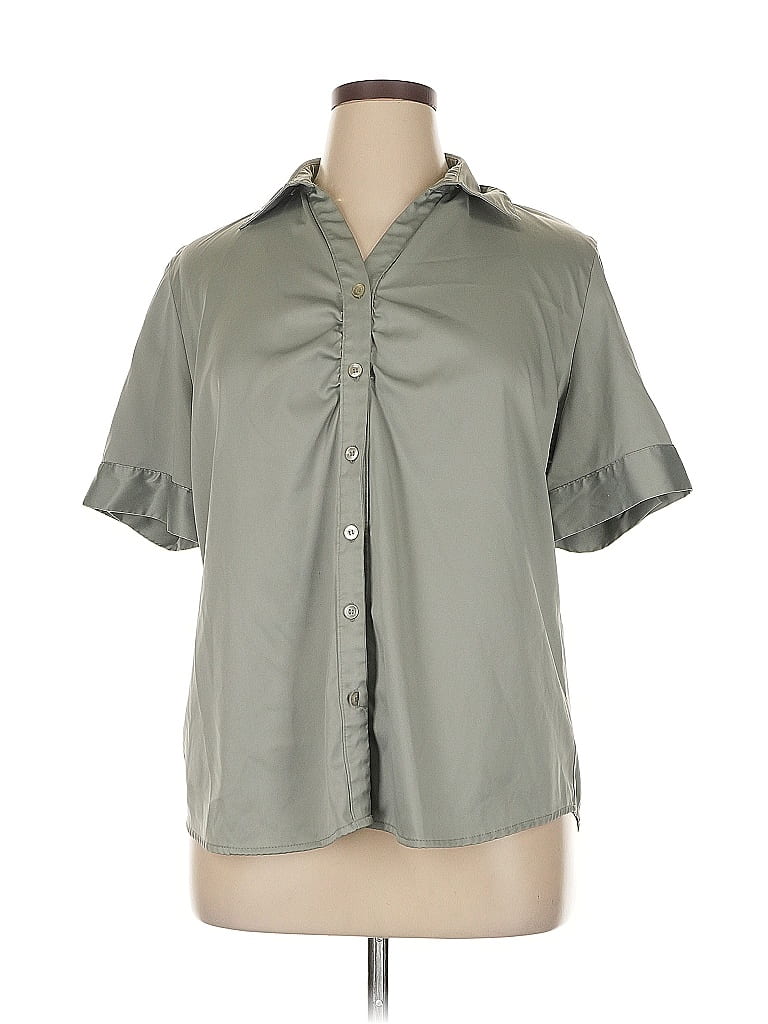 Ico Uniforms Gray Short Sleeve Blouse Size XL - 66% off | ThredUp