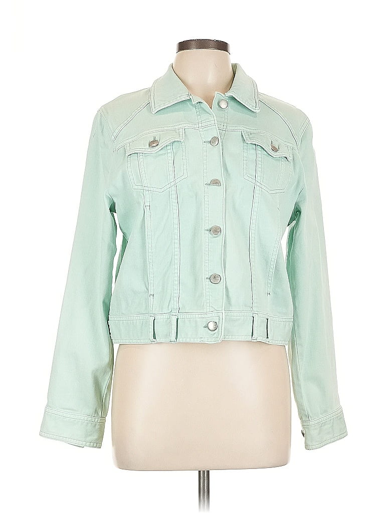 Gap Outlet Teal Jacket Size L - 60% off | ThredUp