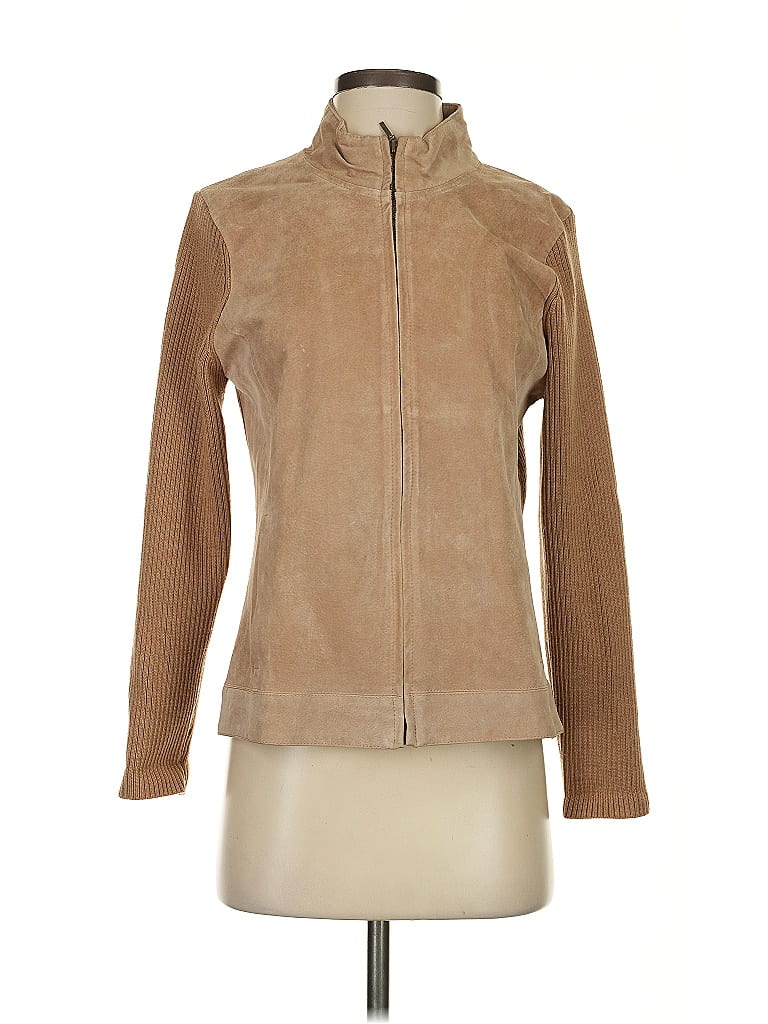 Pendleton 100% Leather Tan Leather Jacket Size S - 73% off | ThredUp