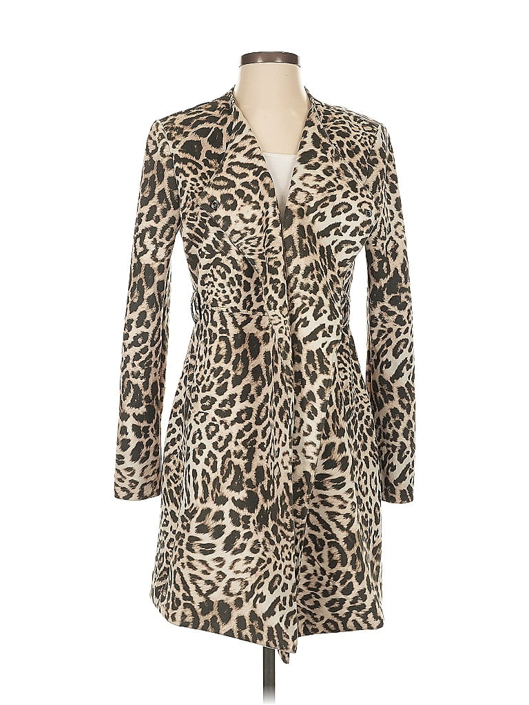 CAbi Animal Print Gold Coat Size S - 77% off | ThredUp
