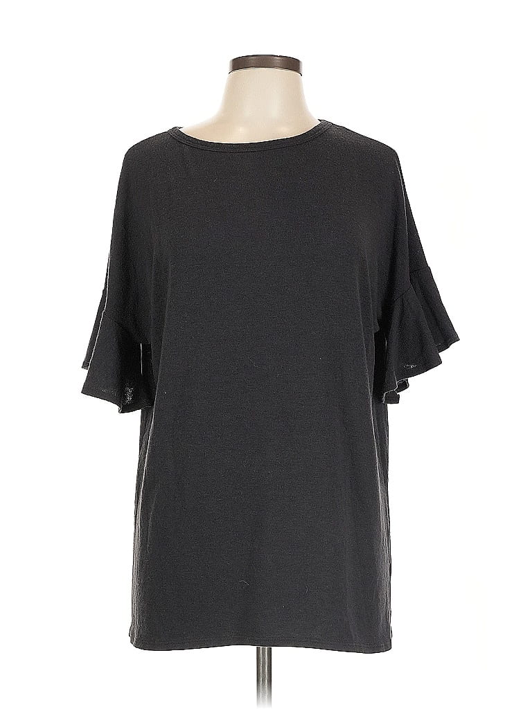 Chris & Carol Black Short Sleeve Top Size L - 72% off | ThredUp