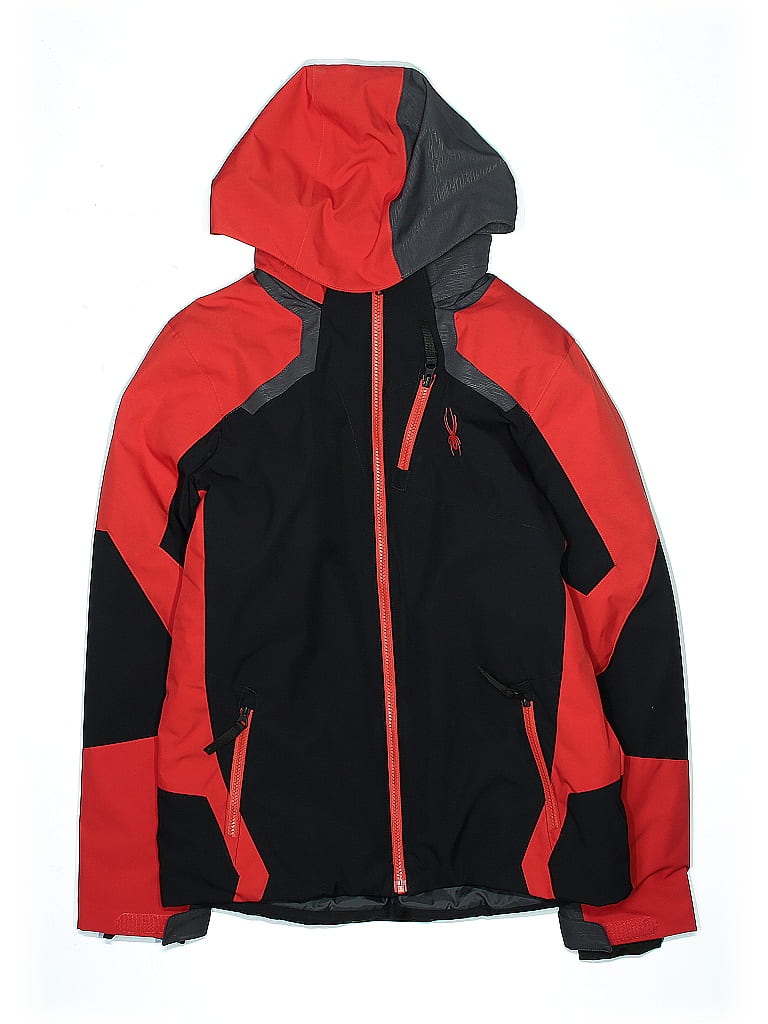 Spyder Color Block Red Jacket Size 18 - 72% off | ThredUp