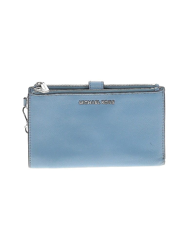 MICHAEL Michael Kors Blue Leather Wallet One size - 67% off | ThredUp