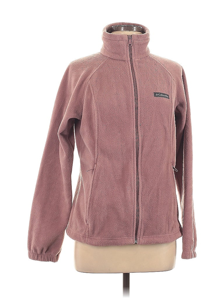 Columbia 100% Polyester Pink Fleece Size M - 61% off | ThredUp