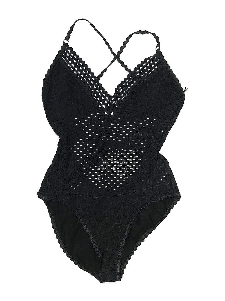 Robin Piccone Houndstooth Black One Piece Swimsuit Size 10 - 72% off ...