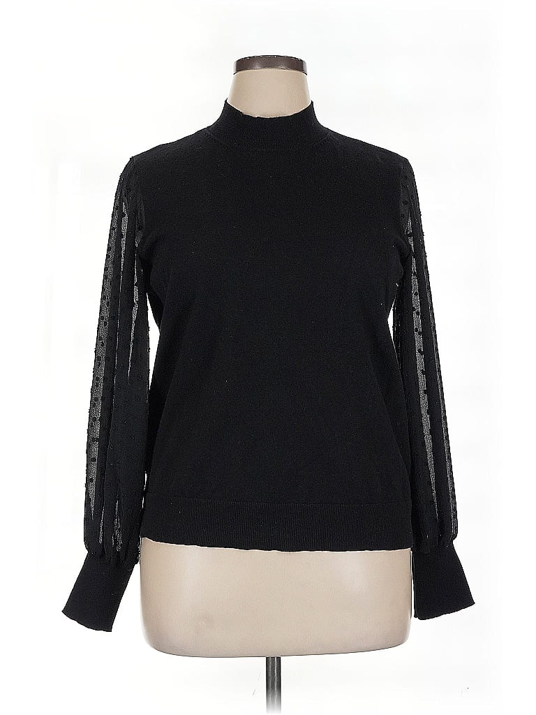 CeCe Black Turtleneck Sweater Size XL - 74% off | ThredUp