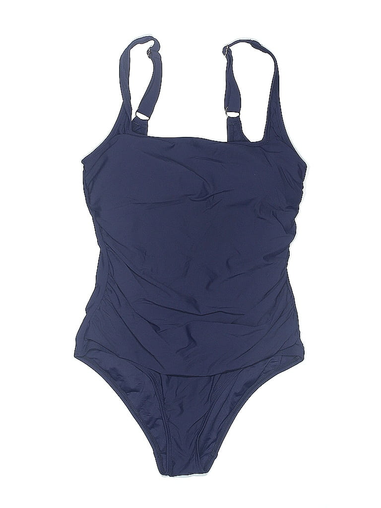 Anne Cole Solid Blue One Piece Swimsuit Size S - 60% off | ThredUp