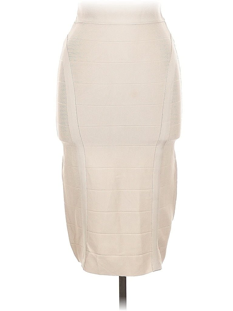 Bebe Ivory Formal Skirt Size L - 70% off | ThredUp
