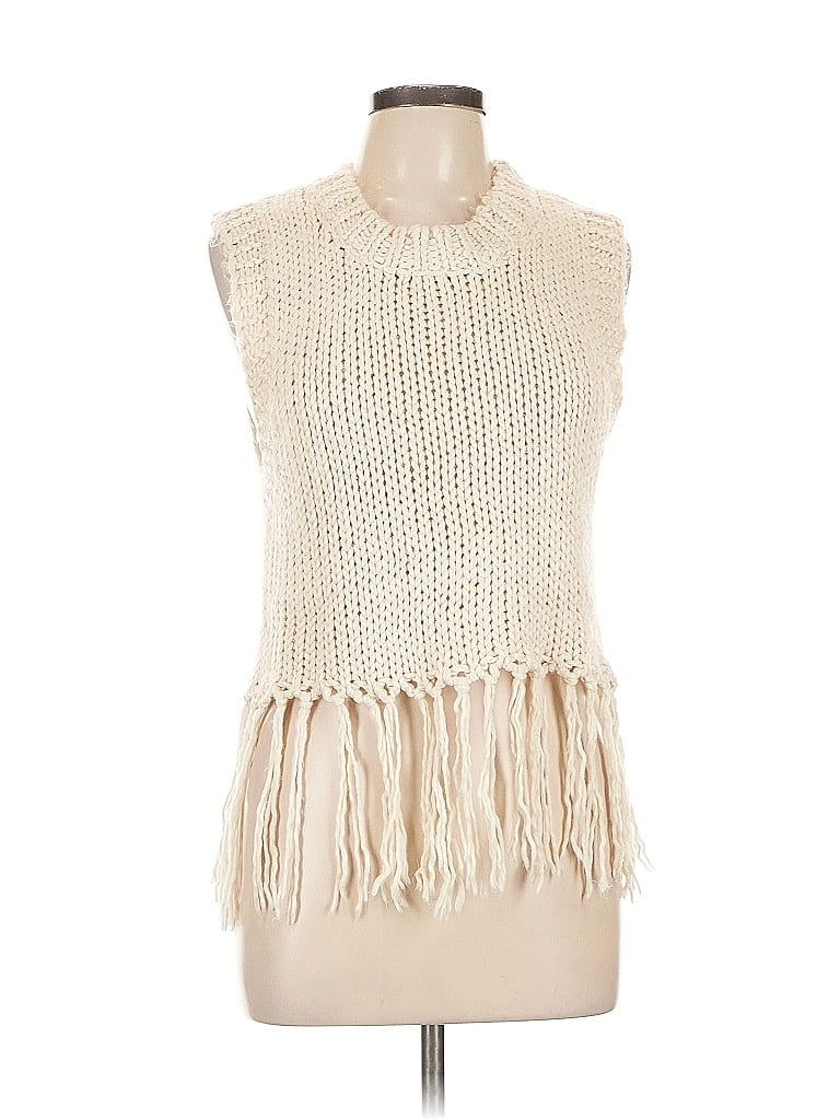 Le Lis 100% Acrylic Ivory Sweater Vest Size L - 74% off | ThredUp