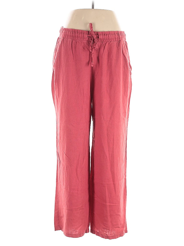 Gap Red Linen Pants Size L - 57% off | ThredUp