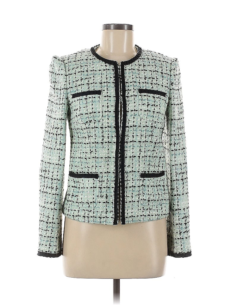 Mac & Jac Tweed Teal Jacket Size 6 - 53% off | ThredUp