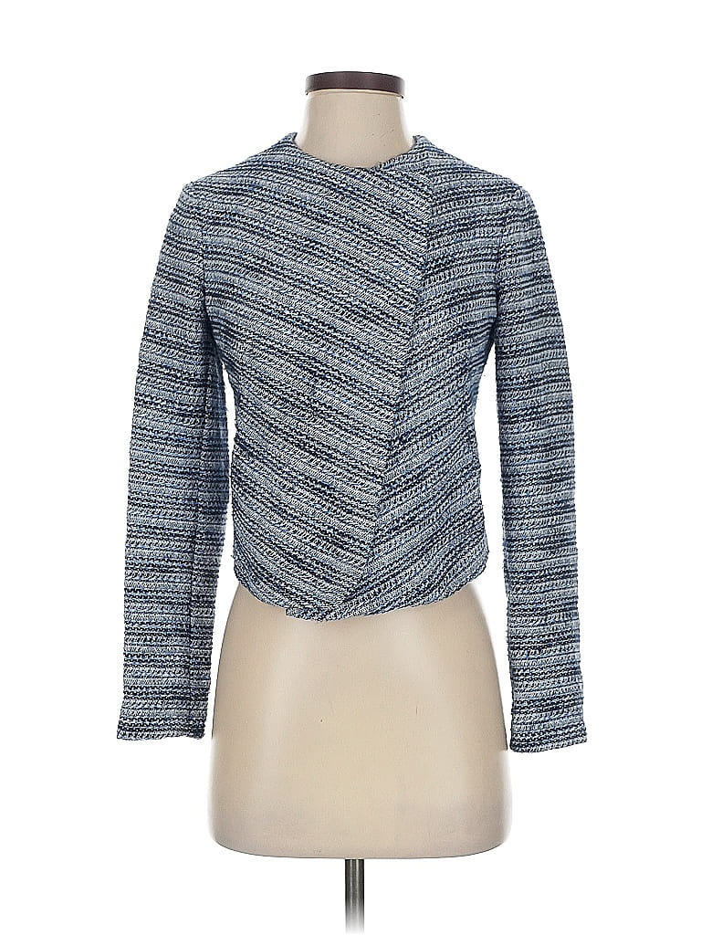 RACHEL Rachel Roy Chevron-herringbone Blue Blazer Size 0 - 67% off ...