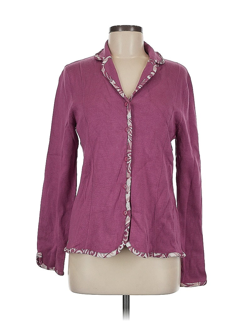Pendleton Purple Silk Cardigan Size M - 73% off | ThredUp