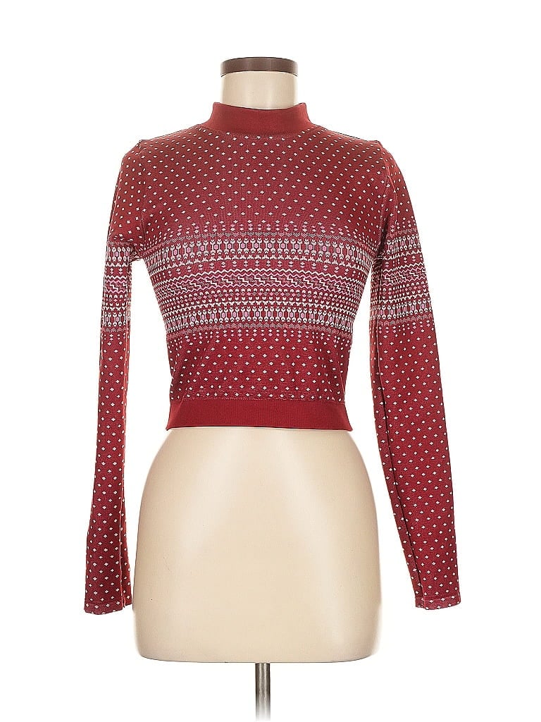 Fabletics Burgundy Turtleneck Sweater Size M - 64% off | ThredUp