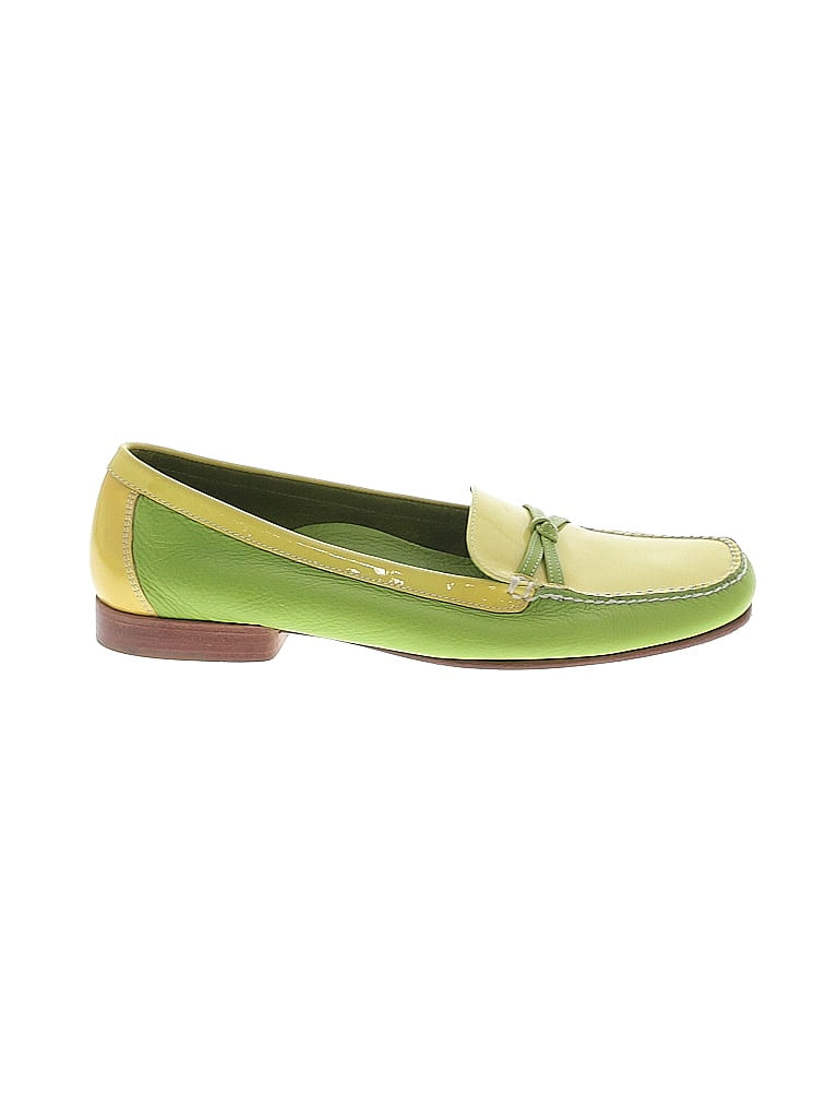 Cole Haan 100% Leather Color Block Green Flats Size 9 1/2 - 70% off ...