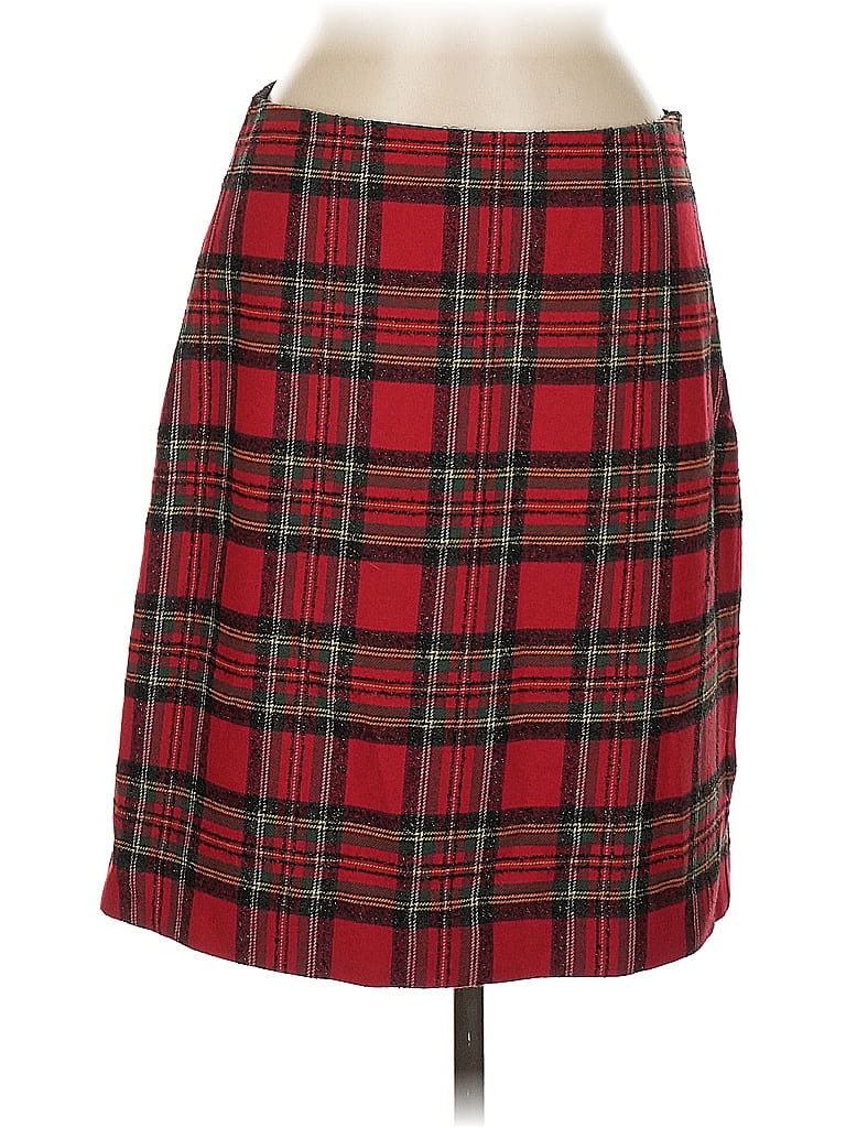 Talbots Plaid Red Formal Skirt Size 6 - 74% off | ThredUp