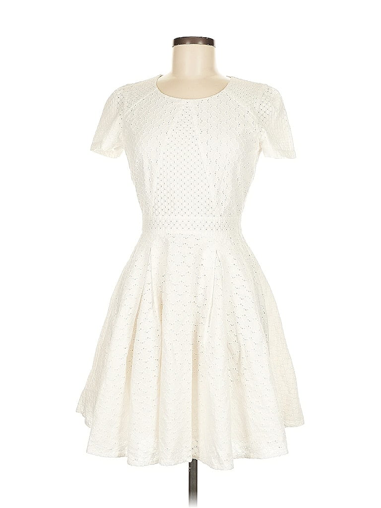 French Connection 100% Cotton Ivory Cocktail Dress Size 6 - 68% off ...