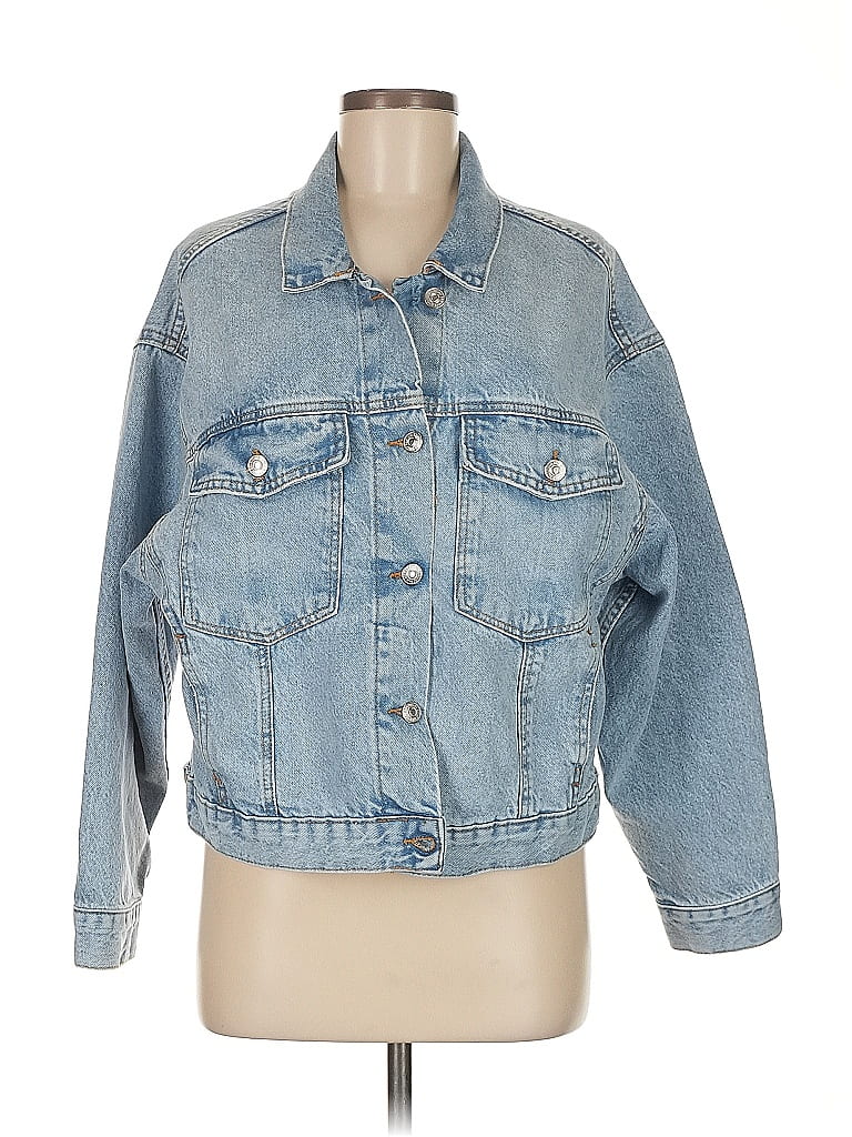MNG Blue Denim Jacket Size M - 52% off | ThredUp