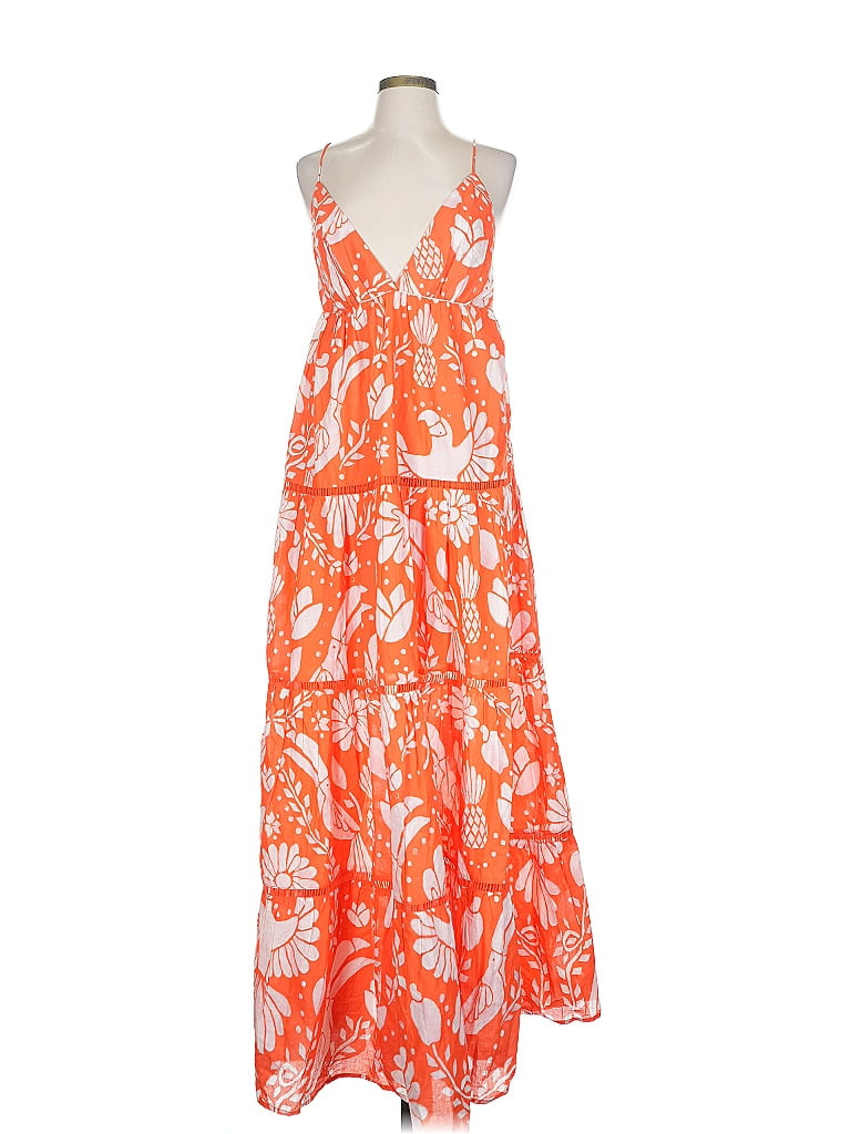 FARM Rio 100% Cotton Paisley Orange Cocktail Dress Size L - 20% off ...