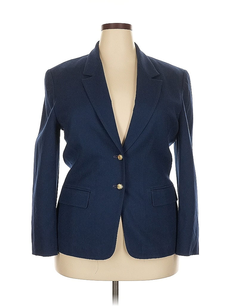Pendleton 100% Virgin Wool Blue Wool Blazer Size XXL (estimated) - 74% ...