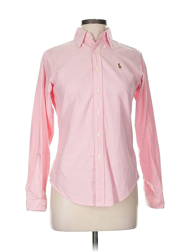 Ralph Lauren Black Label 100% Cotton Pink Long Sleeve Button-Down Shirt Size 6 - 84% off | ThredUp