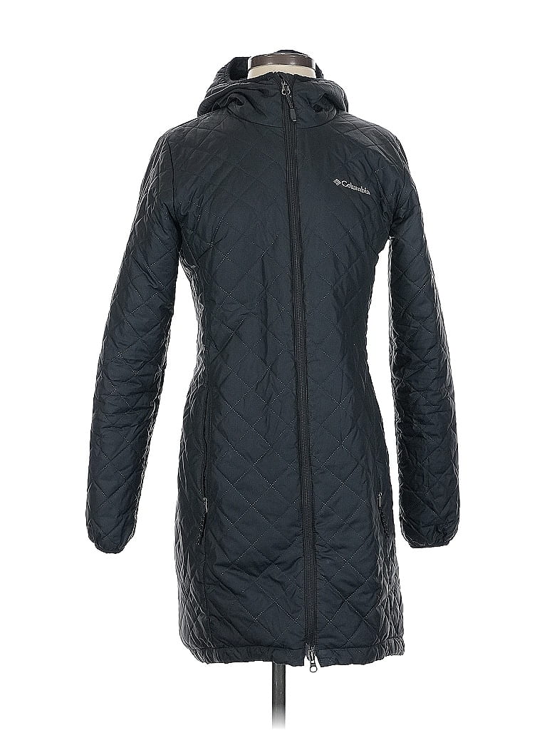 Columbia 100% Polyester Black Coat Size S - 58% off | ThredUp
