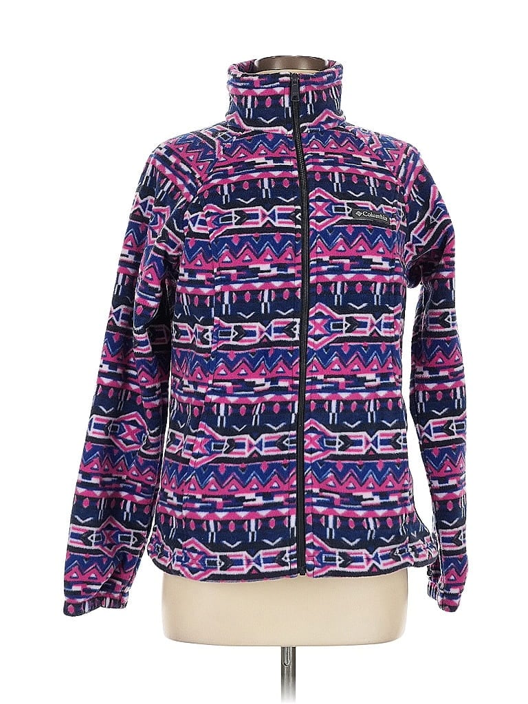 Columbia 100% Polyester Print Purple Track Jacket Size M - 58% off ...