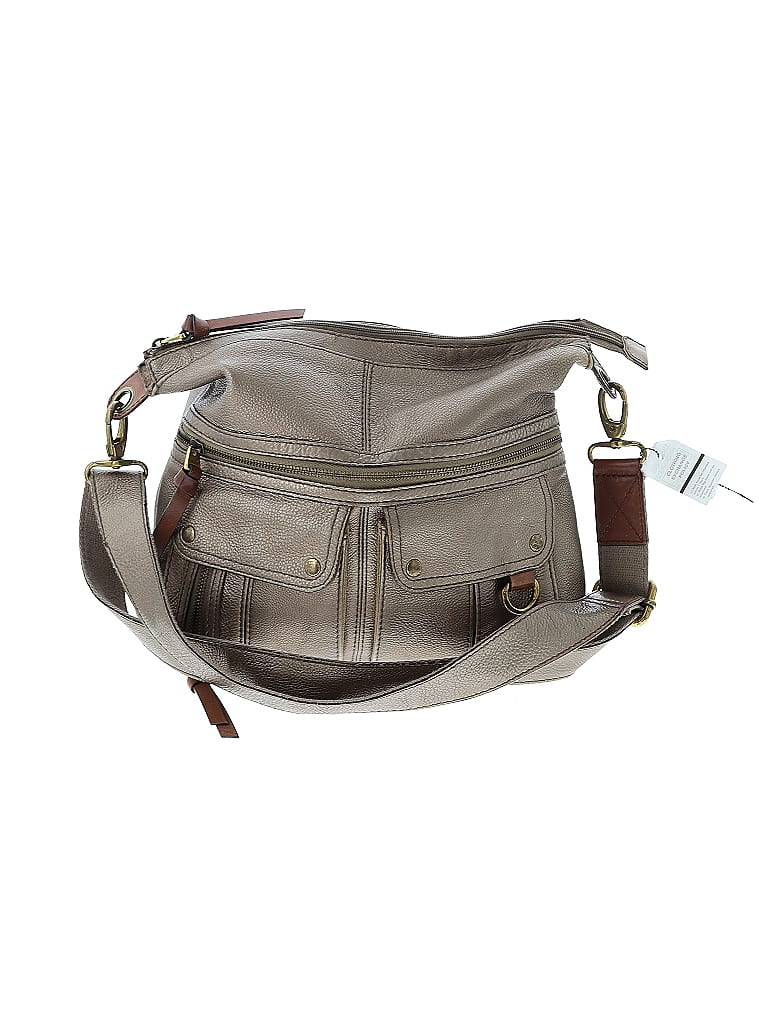 Fossil 100% Leather Gray Gold Leather Crossbody Bag One size - 67% off ...