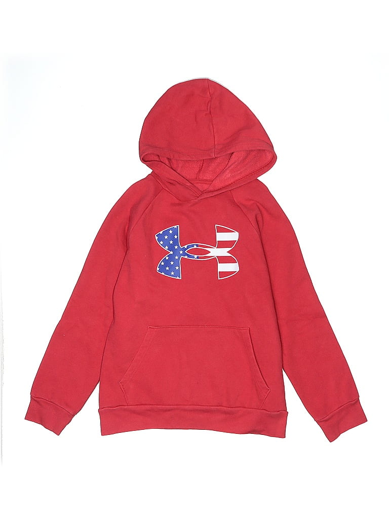 Under Armour Red Pullover Hoodie Size M (big kids) - 54% off | ThredUp