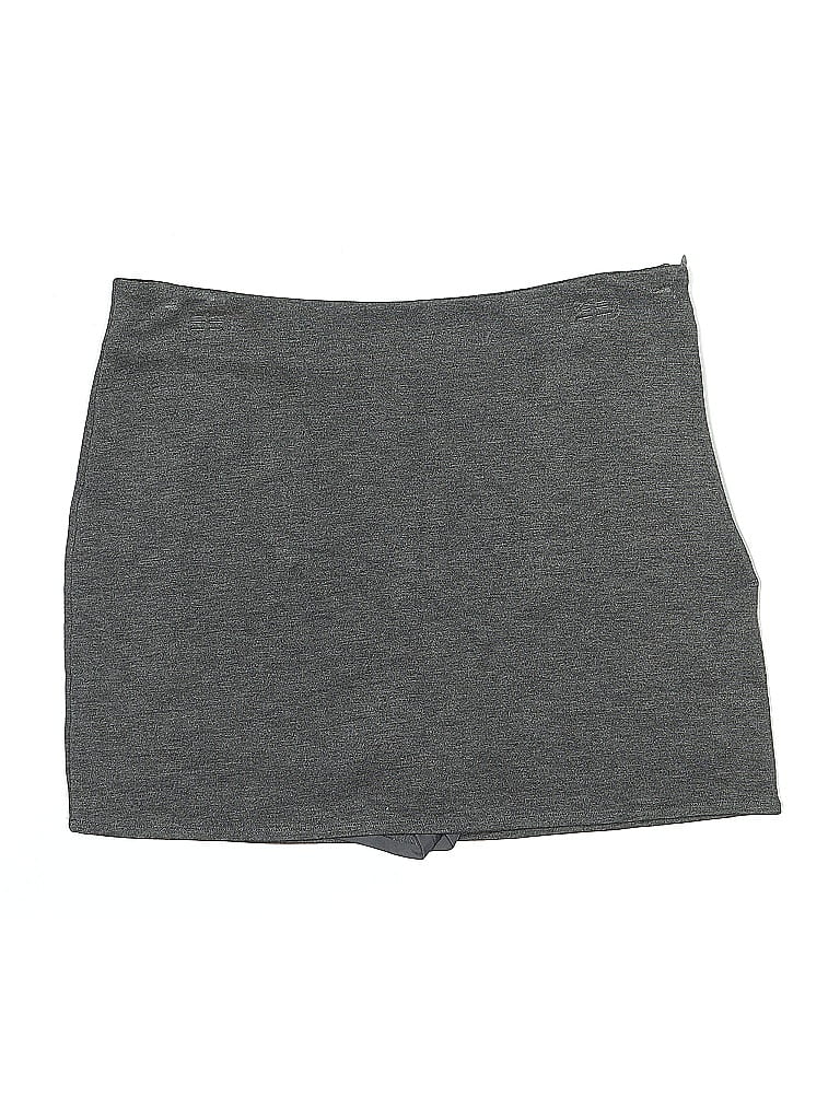 Klassy Network Solid Gray Skort Size M - 64% off | ThredUp