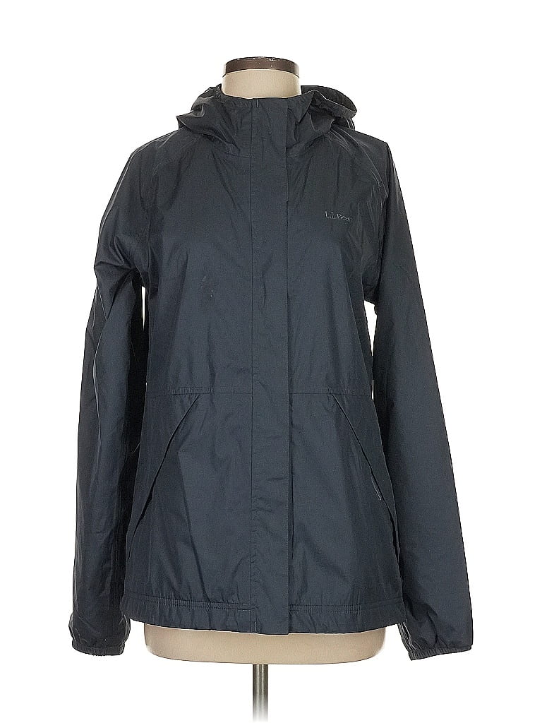 L.L.Bean 100% Polyester Blue Raincoat Size S - 51% off | ThredUp