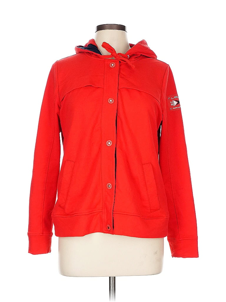 L-RL Lauren Active Ralph Lauren Red Zip Up Hoodie Size L - 70% off ...