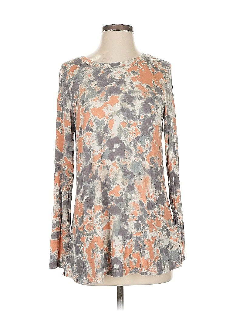 LOGO by Lori Goldstein Gray Long Sleeve Blouse Size S - 68% off | ThredUp