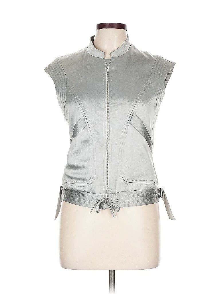 Assorted Brands 100% Cupro Metallic Silver Vest Size 10 - 57% off | ThredUp