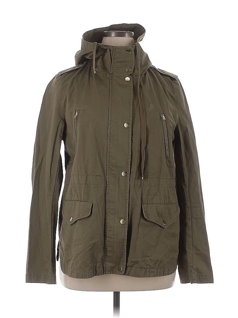 Love Tree 100% Cotton Solid Green Brown Jacket Size XL - 54% off | ThredUp