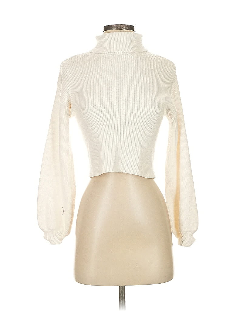 Blue Rain Ivory Turtleneck Sweater Size XS - 60% off | ThredUp