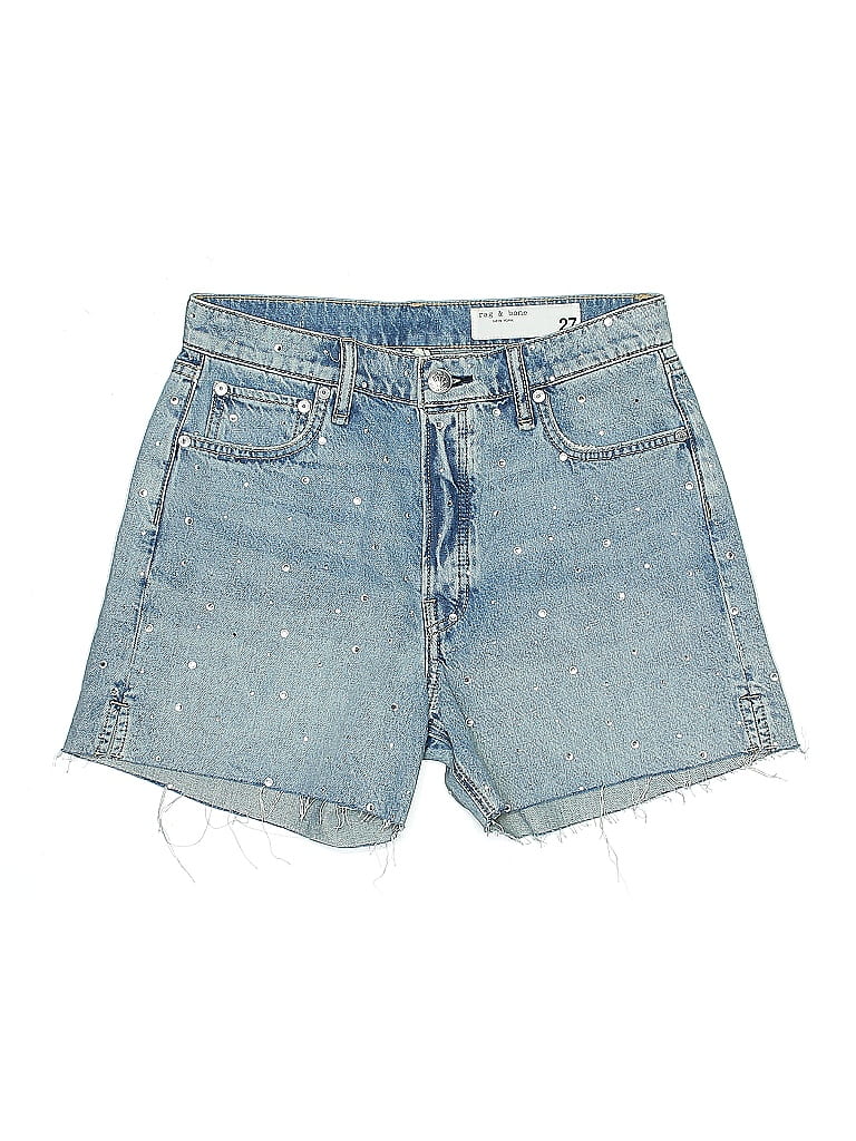 Rag & Bone Stars Blue Denim Shorts Size 27 waist - 71% off | ThredUp