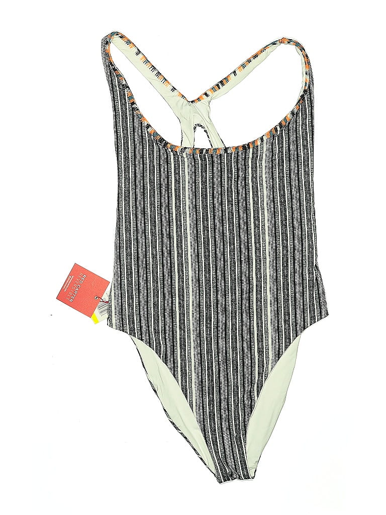 Red Carter Stripes Gray One Piece Swimsuit Size M - 79% off | ThredUp