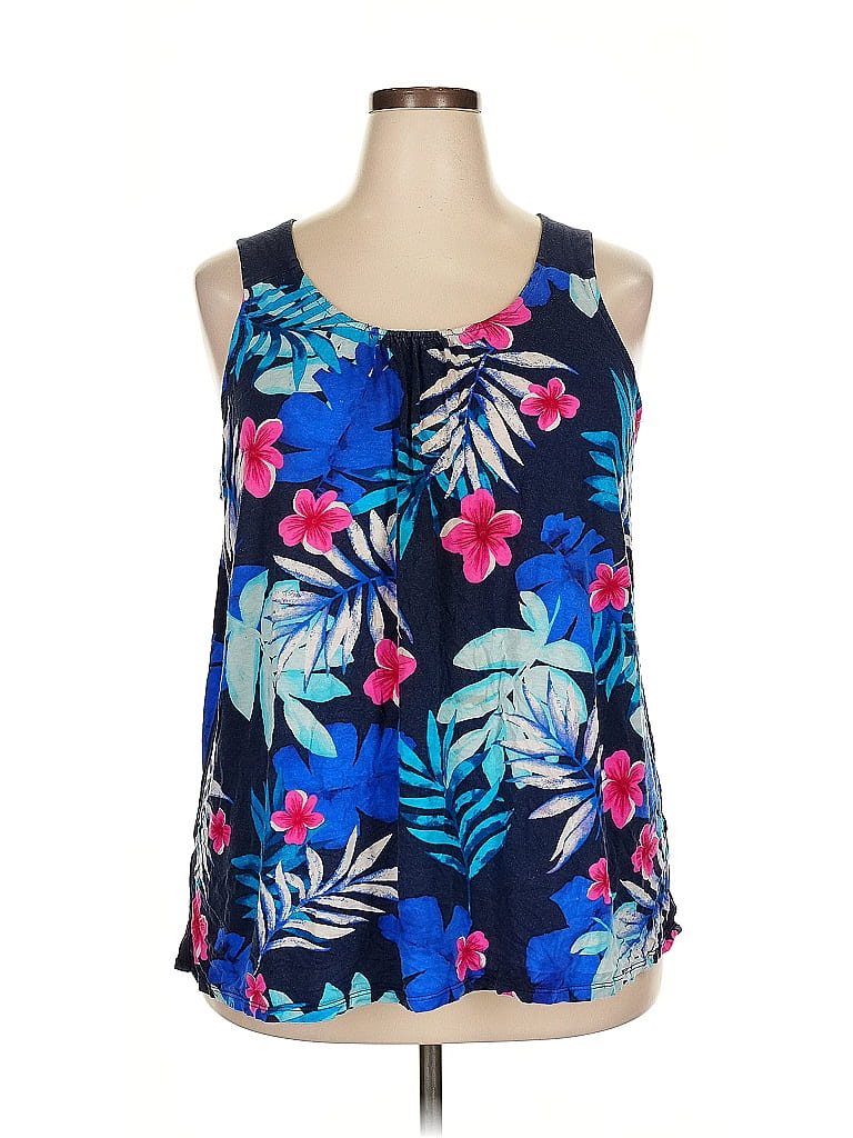 Secret Treasures Blue Tank Top Size 18 - 23% off | ThredUp