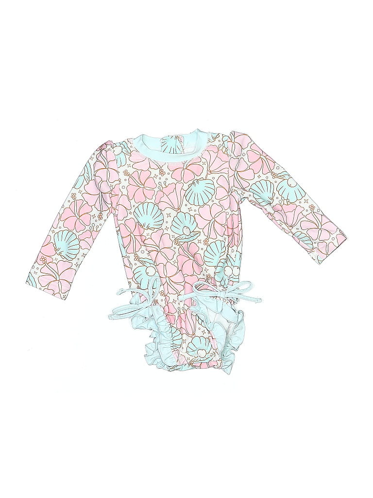 Caden Lane Paisley Teal One Piece Swimsuit Size 3-6 mo - 48% off | ThredUp