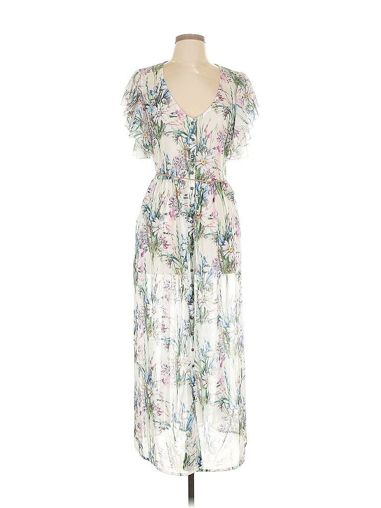 Aratta Silent Journey Floral White Cocktail Dress Size L - 70% off ...