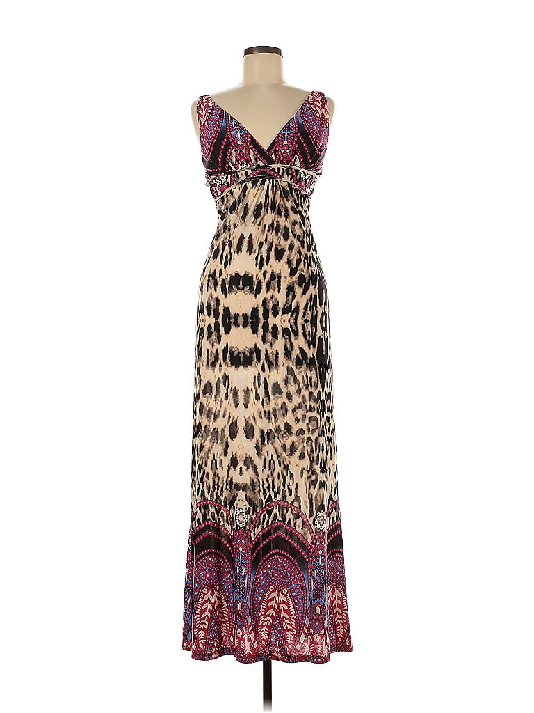 Raindrops by Papillon Animal Print Brown Cocktail Dress Size S - 52% ...