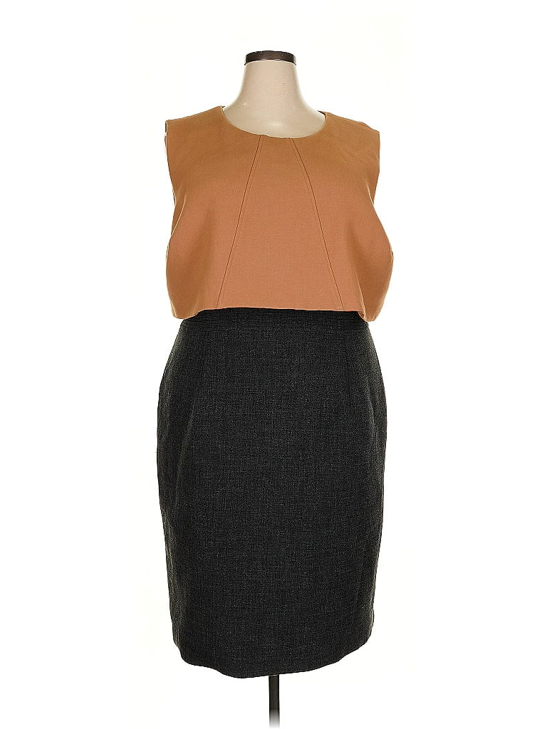 Toccin Color Block Brown Cocktail Dress Size 22 - 84% off | ThredUp