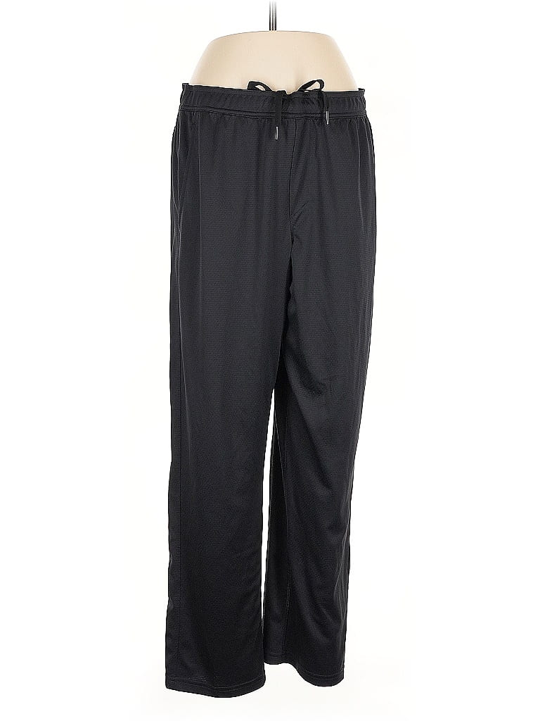 all in motion 100% Recycled Polyester Black Track Pants Size 30 waist ...