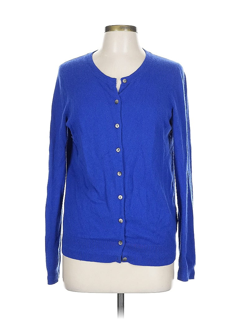 Boden 100% Cashmere Blue Cashmere Cardigan Size L - 69% off | ThredUp