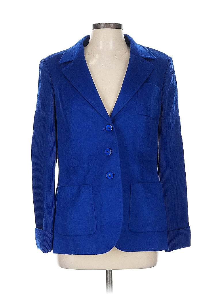 Escada 100% Cupro Blue Blazer Size EU 42 / US 12 - 89% off | ThredUp
