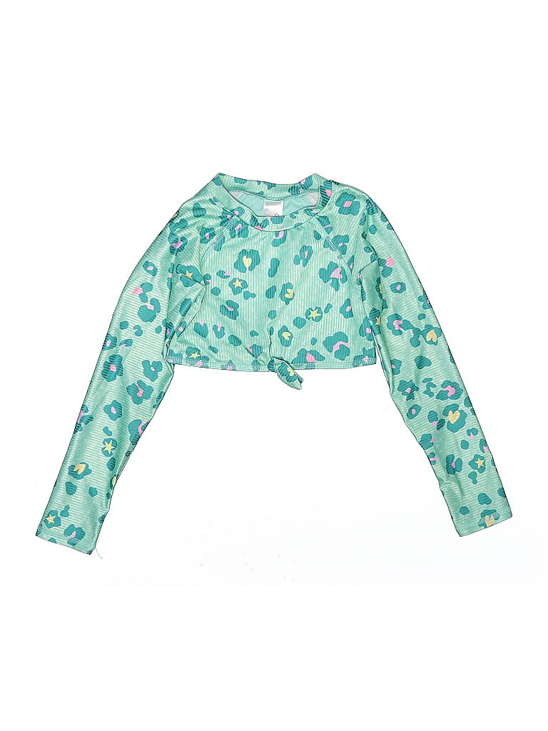 Cat & Jack Green Rash Guard Size 8 (big kids) - -9% off | ThredUp