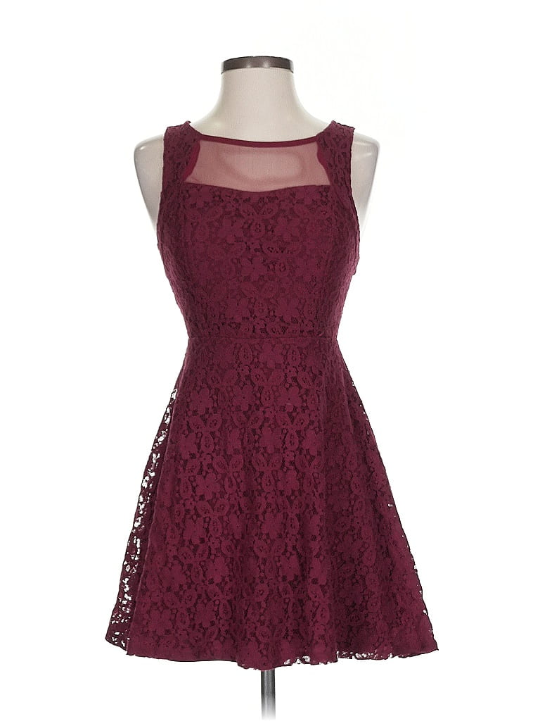 American Rag Cie Hearts Burgundy Cocktail Dress Size S - 54% off | ThredUp